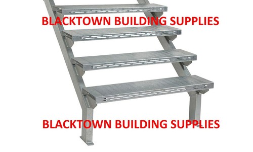 Galvanised Steel Tread Stringers Step and Riser Stairs Stringer - 875mm ...