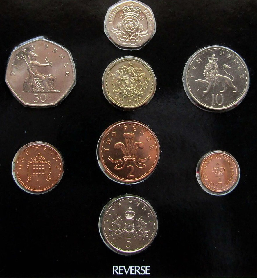 1983 UNCIRCULATED COIN COLLECTION -BENSON & HEDGES- UNITED KINGDOM - BU ...