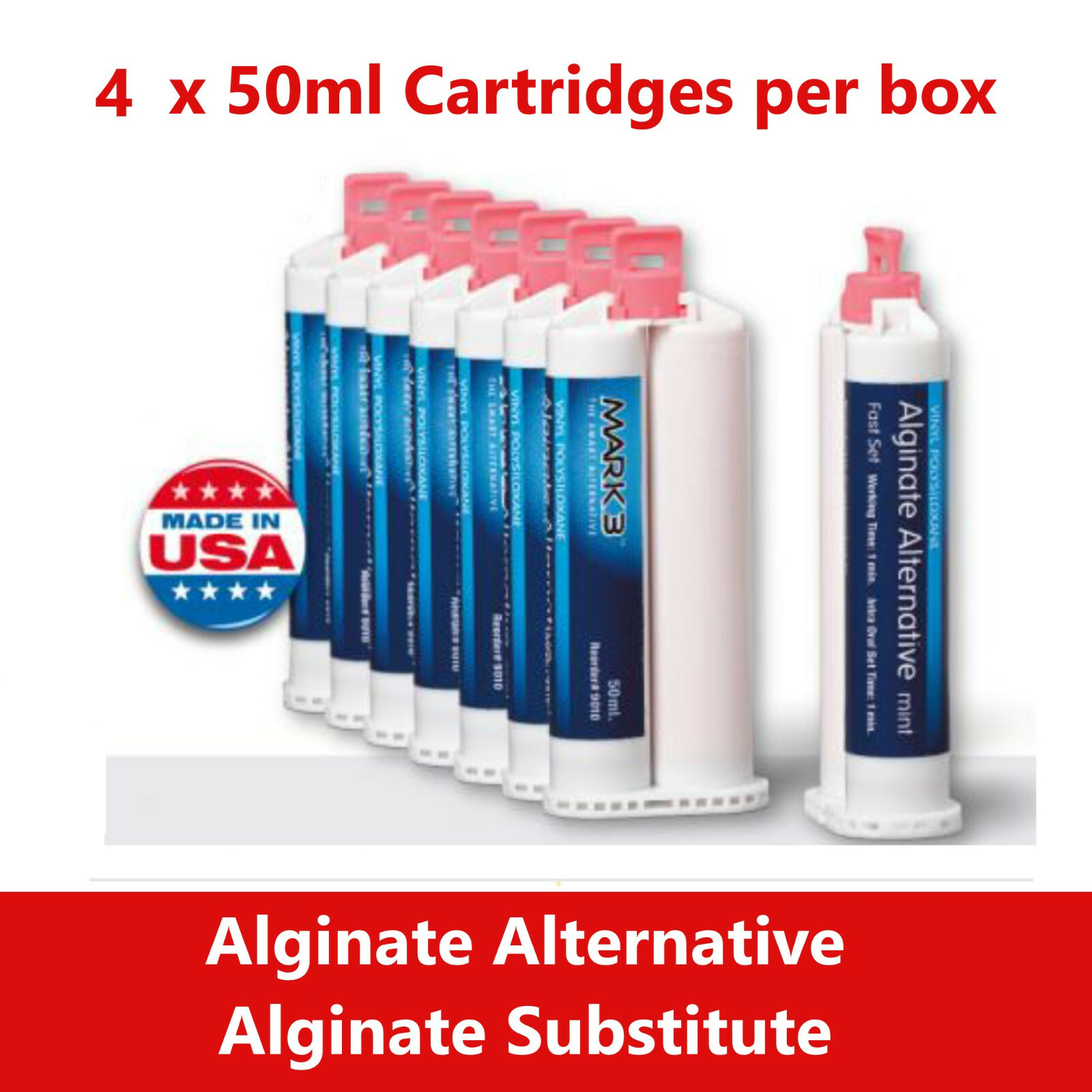Dental Alginot Mark3 Alginate Substitute Alternative 4 or 8 x 50mL ...