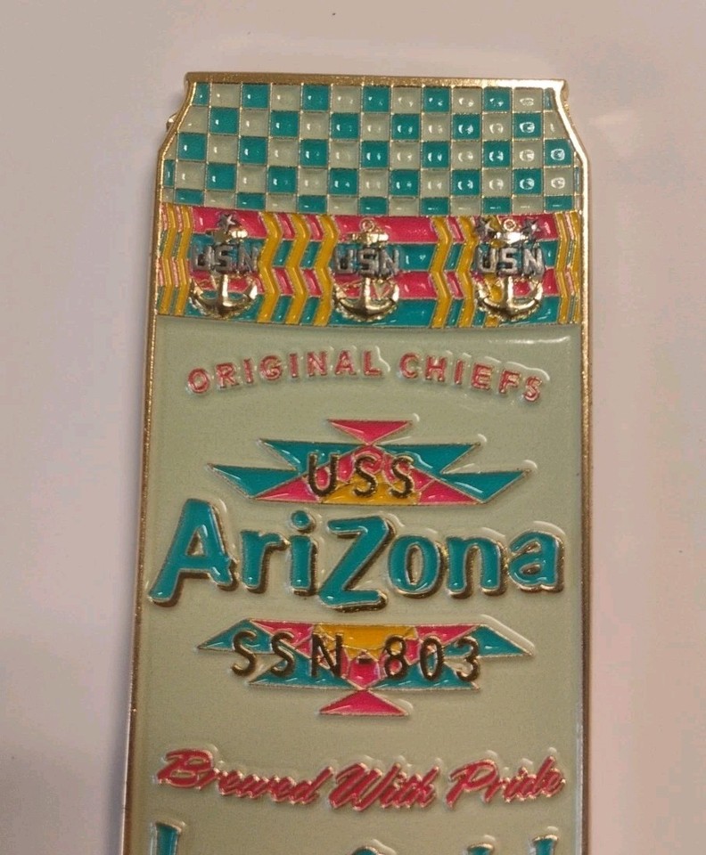 USS Arizona Ships Chiefs Challenge Coin Can SSN 803 | eBay