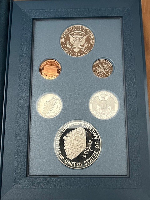 1987-S US Mint Prestige Proof Set ~ US Constitution 90% Silver Dollar ...