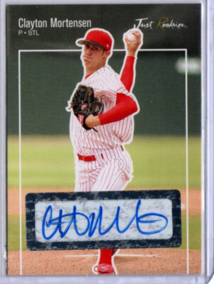 2007 Just Minors Just Rookies Baseball Clayton Mortensen ROOKIE AUTO ...