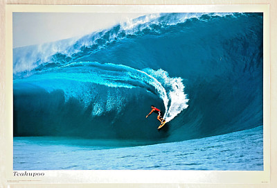 Surf Poster- Teahupo'o -photo by Jon Frank | eBay