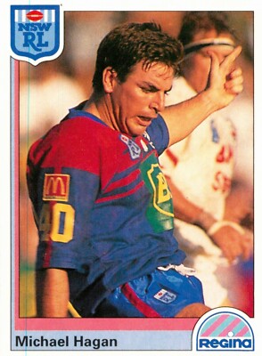 1992 NEWCASTLE KNIGHTS NRL Card MICHAEL HAGAN | eBay