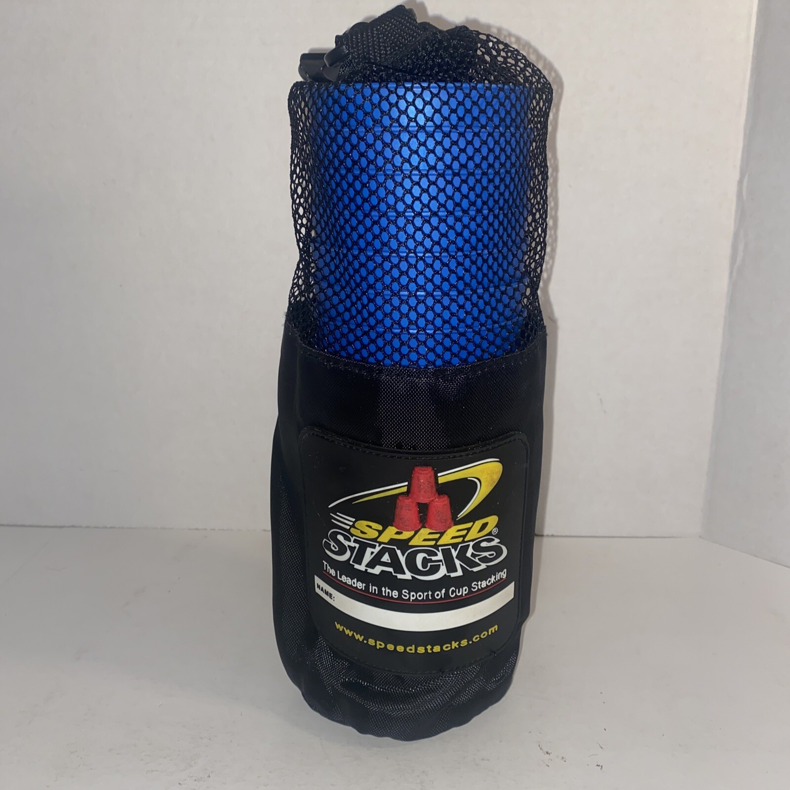 Speed Stacks 12 Blue Cups Competition Stackers w/ Black Mesh Storage ...