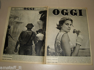 OGGI=1954/33=ERICH VON STROHEIM=MIMI FERRARI=MICHELINE PRESLE=GIACOMO ...