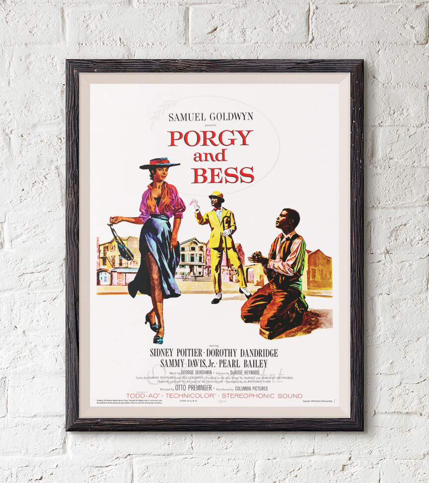 PORGY & BESS 1959 Movie Poster, Poitier, Dandridge, Art Print ...