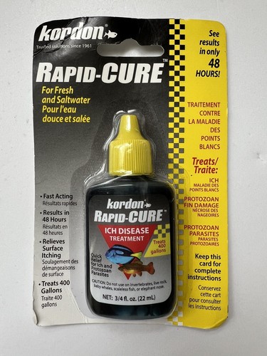 Kordon RAPID-CURE For Fresh & Saltwater ICH DISEASE Treatment Fish New ...