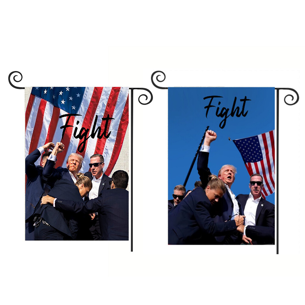 Trump USA Flag Garden Flag Double Sided Trump Flag Vertical USA ...