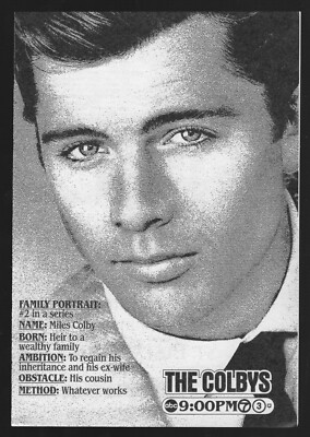 1986 ABC TV AD MAXWELL CAULFIELD is MILES COLBY on THE COLBY'S SERIES ...