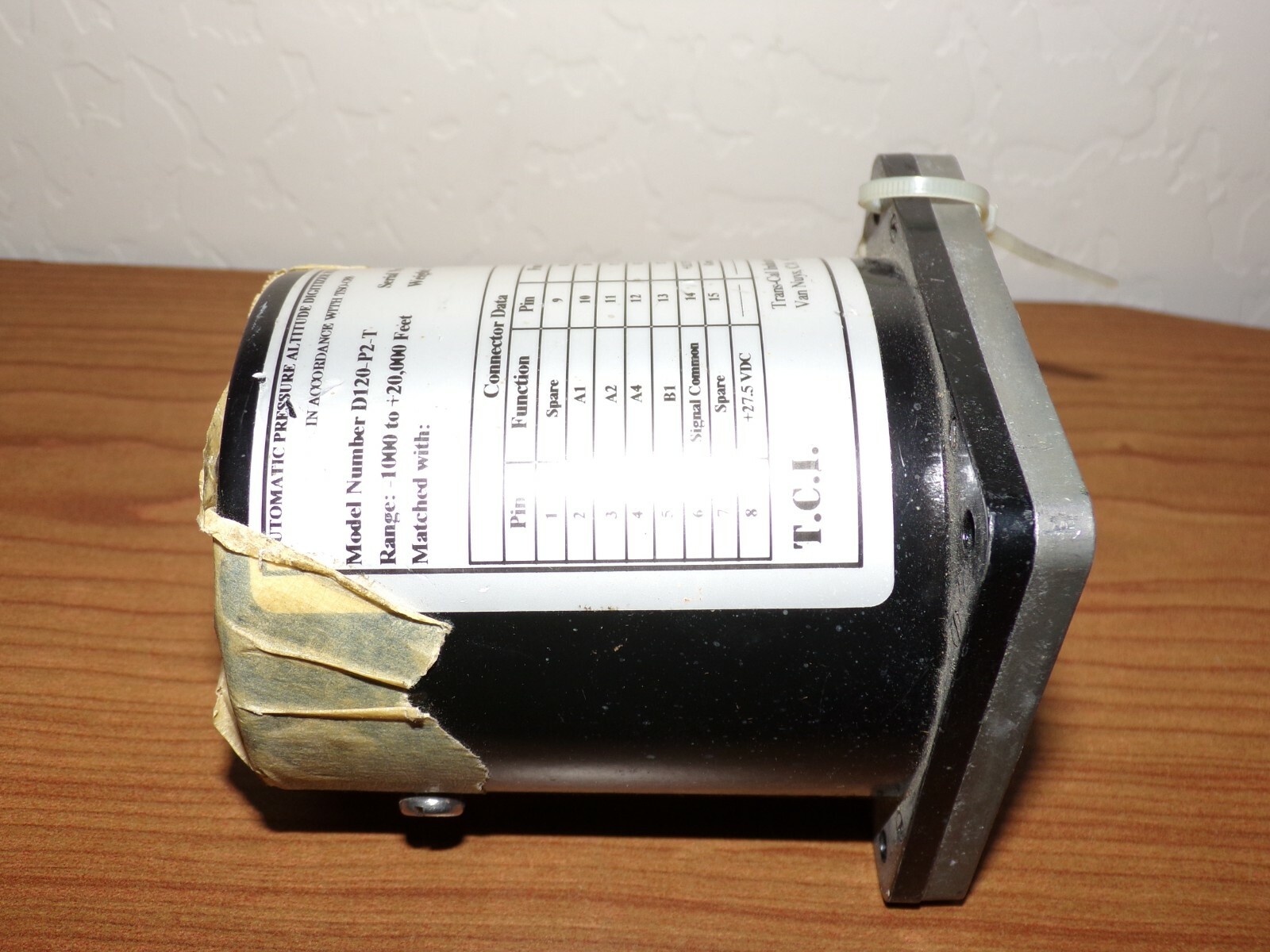 Trans-Cal Aircraft Altitude Encoder Model D120-P2-T | eBay