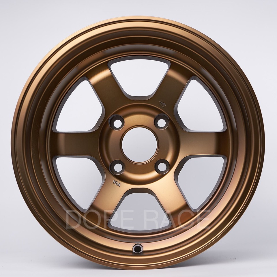 ROTA Wheels GRID V - 15x9, -15mm, 4x114.3, 73 Hub, RF SP BRONZE, Wheels ...