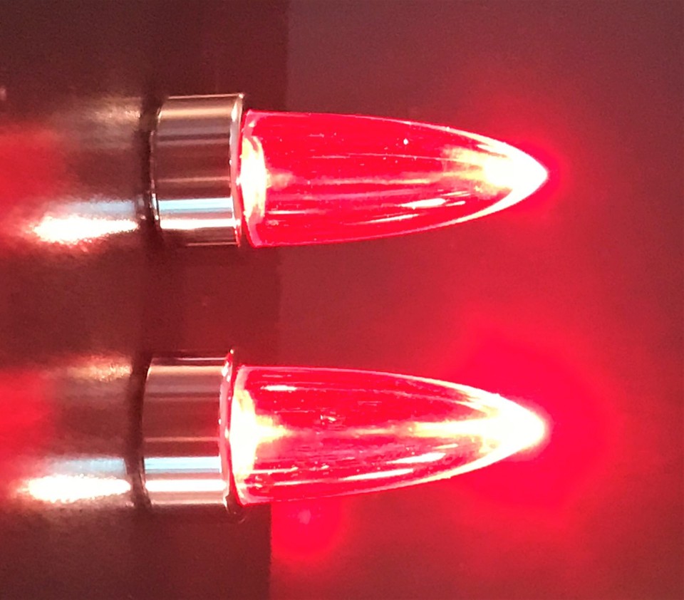 SMALL CLASSIC BULLET HARLEY CHOPPER MOTORCYCLE LICENSE PLATE BOLT LED ...
