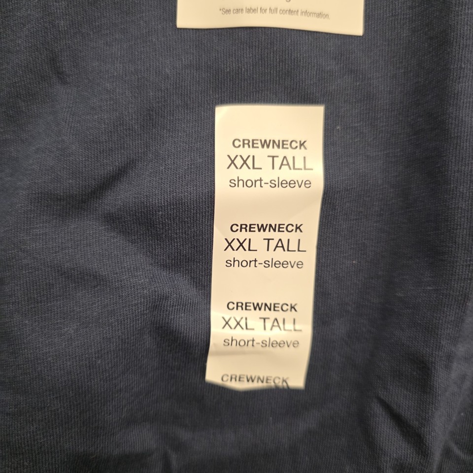 Sonoma The Essential Tee T-Shirt Navy Blue Soft Cotton Poly Mens 2XLT ...