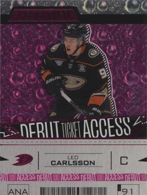 2023-24 Upper Deck Credentials - Debut Ticket Access Leo Carlsson #197 ...