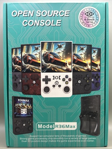 R36 Max💫Black Retro Handheld Video Game Console | 64Gb Tf Card - R36Max ...