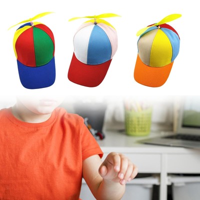Propeller Hat Unique Gift Idea Novelty Breathable Rainbow Top Hat ...