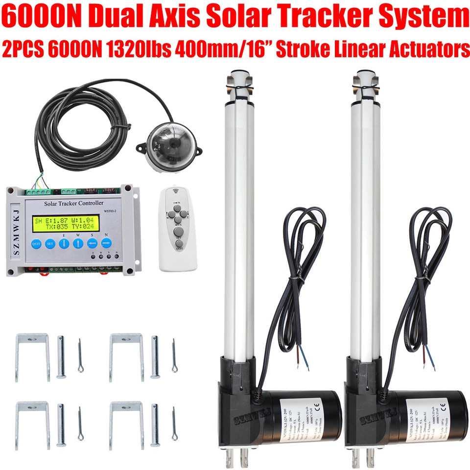 Complete 6000N Dual Axis Solar Tracker Solar Panel Tracking Sunlight ...