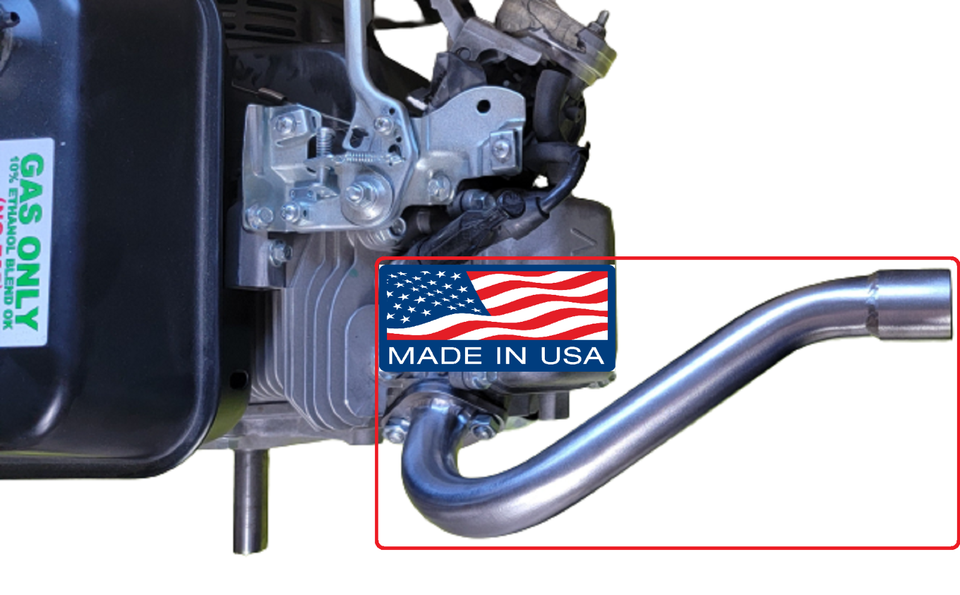 Exhaust Center Rear for Predator 212cc, tillotson 212,BILT HARD 7HP ...