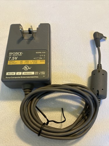 Genuine Sony OEM PlayStation 1 One PS1 AC Adapter SCPH-113 Wall Power ...