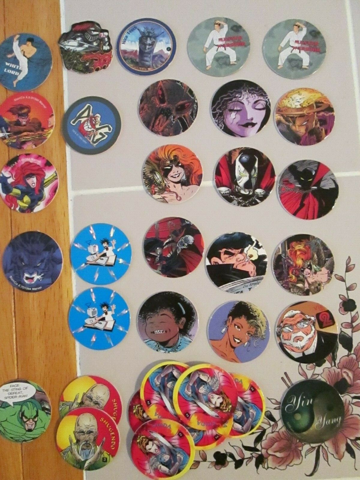 52 POGs / milk caps collection Spawn X-Men Spider-Man Slammers | eBay