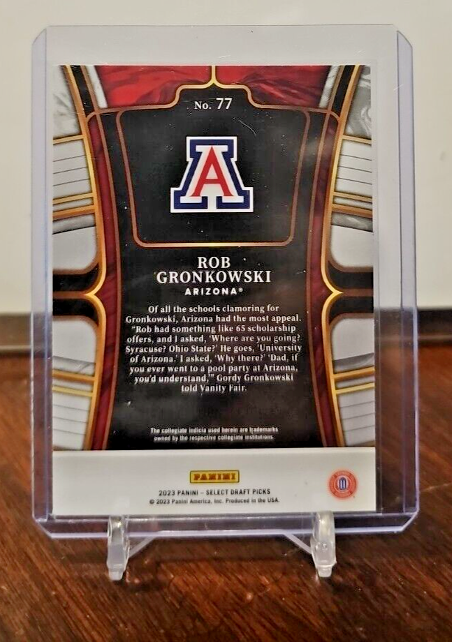 2023 Select Draft Picks Football Rob Gronkowski #77 New England ...