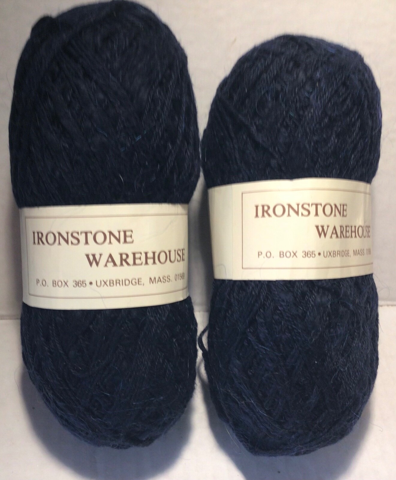 Ironstone Warehouse Flake Cotton Yarn Navy Blue 100g 328 Yards Lot of 2 ...