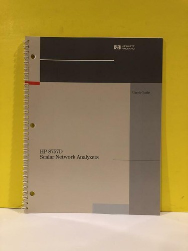 HP 08757-90122 8757D Scalar Network Analyzers User's Guide | eBay