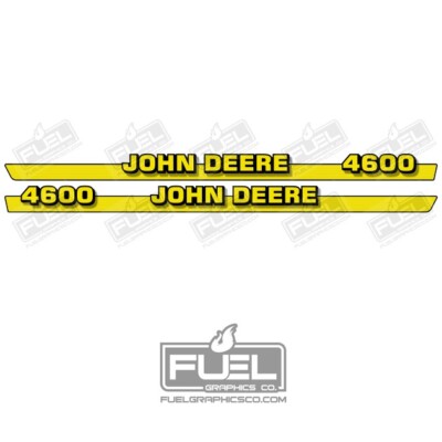4600 Lawn Tractor Lawnmower Premium Vinyl Decal Set - 49" wide x 3 ...