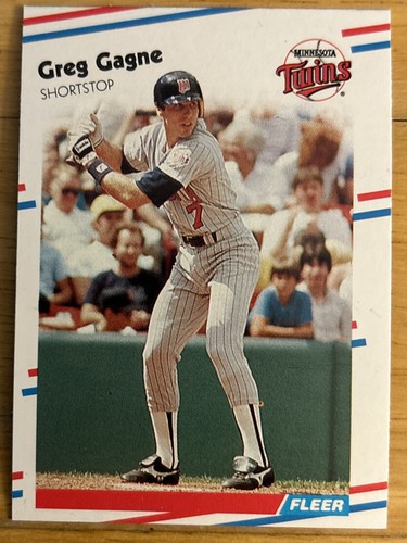 1988 Fleer Greg Gagne Baseball Card #11 Twins High-Grade NM O/C | eBay