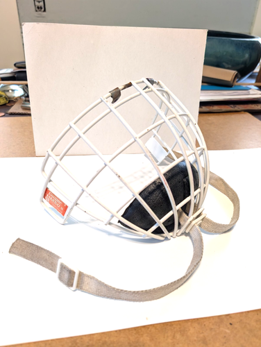 Vintage COOPER ice hockey CAGE HM50 S Helmet Mask W/ Chin Guard Straps ...