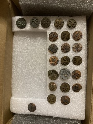 23 Depression Era Antique RR Date Nails 30;33(2)35(2)36(9)39(8) Tacks ...