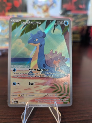 Misty’s Lapras 194/182 – Pokémon Destined Rivals Illustration Rare NM ...