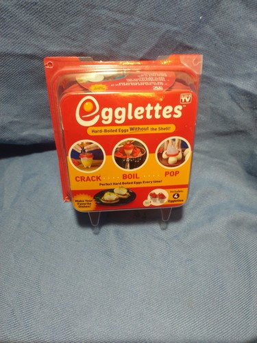 Egglettes Hard Boiled Egg Cooker w/o the Shell 4 ct. Silicone Egg Cups ...