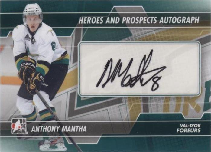 2013-14 In the Game Heroes and Prospects - Autographs Anthony Mantha #A ...