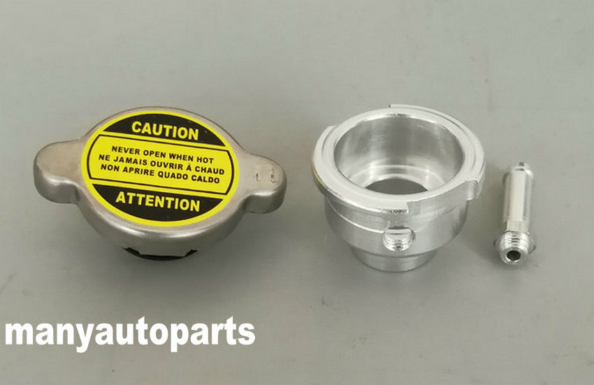 1 1/4" WELD ON ALUMINUM RADIATOR FILLER NECK & 1.1 BAR RADIATOR CAP ...