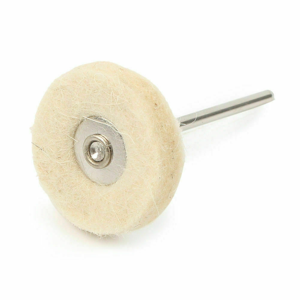 100pcs Wool Felt Bob Buffing Polishing Wheels Rotary Tools Latch Type 2 ...