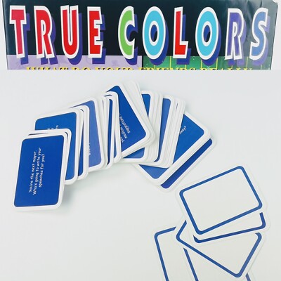 True Colors (1999, Pressman) Party Game Original Vintage Question Cards ...