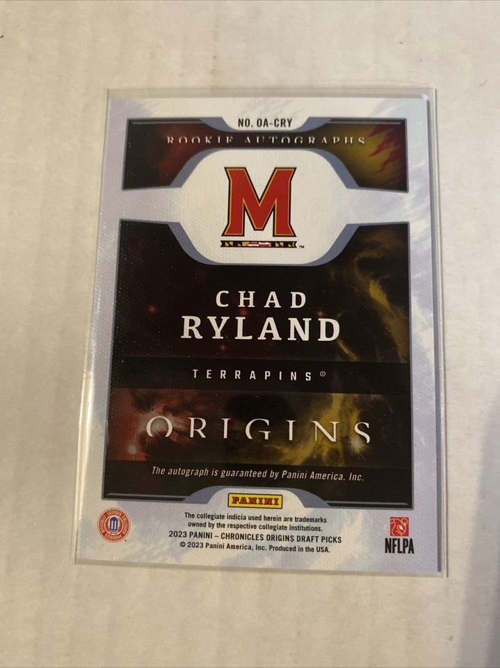 2023 Origins Draft Chad Ryland Rookie Auto Autograph Red Parallel #70/ ...