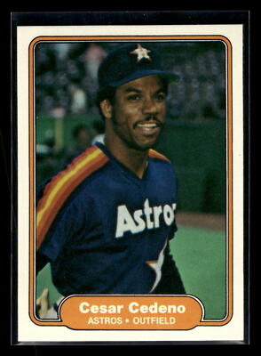 1982 Fleer Baseball #213 Cesar Cedeno Set Break Mint+ Houston Astros | eBay