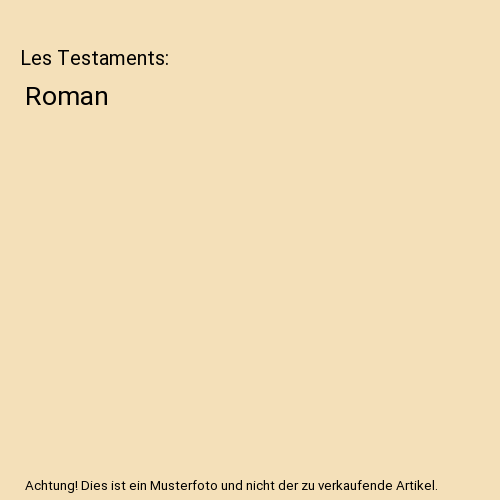 Les Testaments: Roman, Margaret Atwood 9782221243114 | eBay.de
