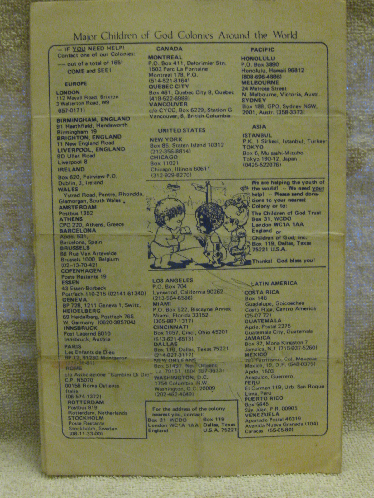 Mo Letters - "What Will the Christmas..." by Moses David [Berg ...