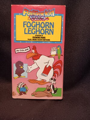 Funtime Kid Foghorn Leghorn Crowing Pains + 3 More Cartoons VHS 1988 ...
