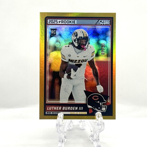 2025 Panini Score Luther Burden III RC Rookie Gold Zone #9/50 SP | eBay