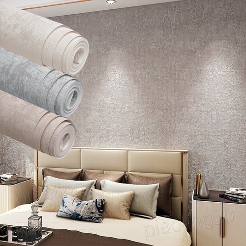3D Coffee Industrial Concrete Effect Textured Wallpaper Roll Bedroom ...