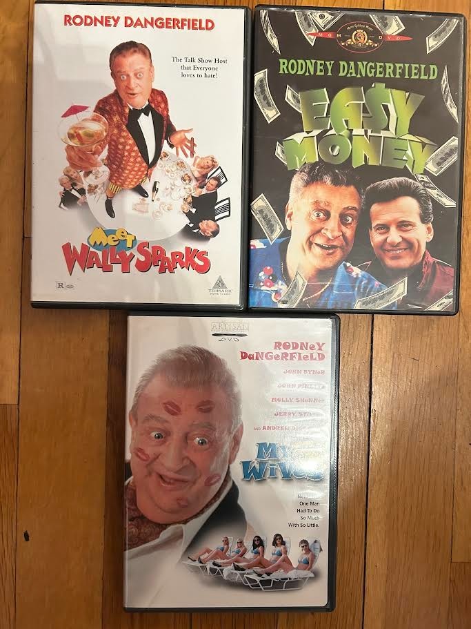 RODNEY DANGERFIELD DVD LOT-EASY MONEY-MY 5 WIVES-MEET WALLY SPARKS-FREE ...