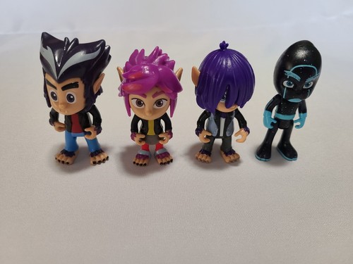 Lot of 4 - Disney PJ Masks Villains Wolfy Kids Kevin Howler Rip Ninja ...