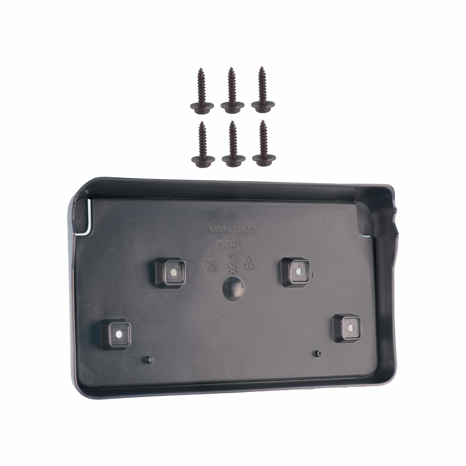2016-2020 JEEP GRAND CHEROKEE FRONT LICENSE PLATE HOLDER BRACKET OEM ...