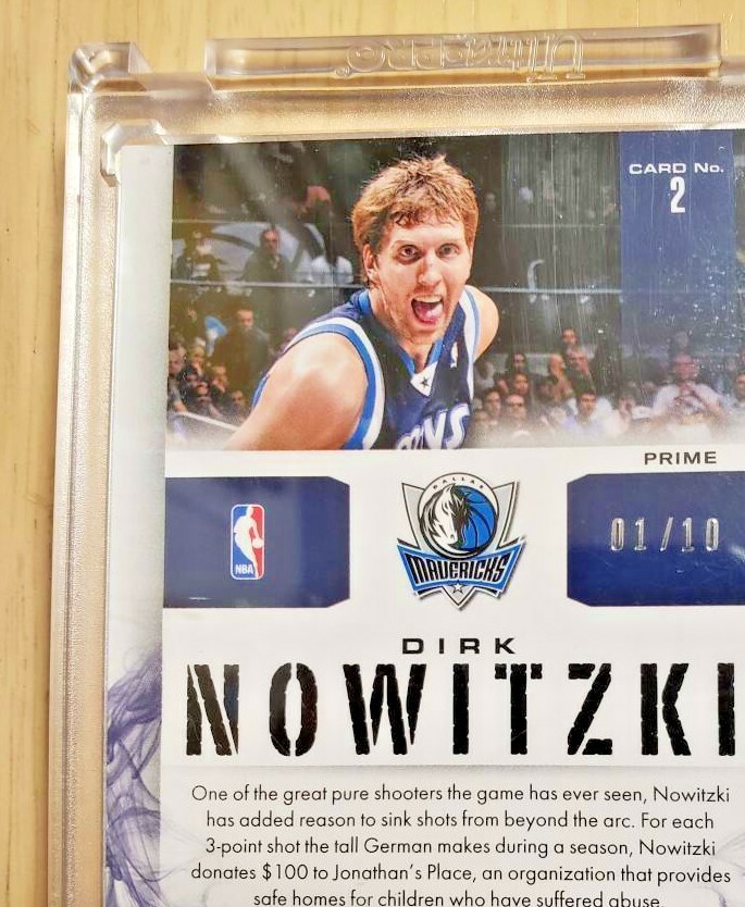 DIRK NOWITZKI Auto Jersey Patch /10 Autograph 2012 Panini Contenders ...