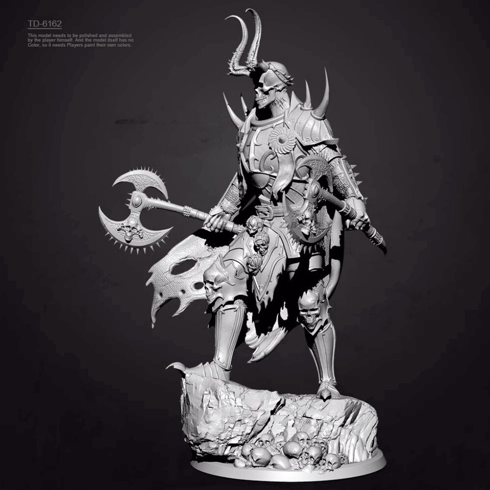 100mm resin figure model kit Mysterious Domain - Skeleton Knight 3D ...